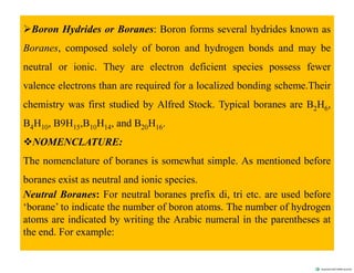CHE-501 Lecture 2 Metal Cluster. Boranes and types pdf | PPT