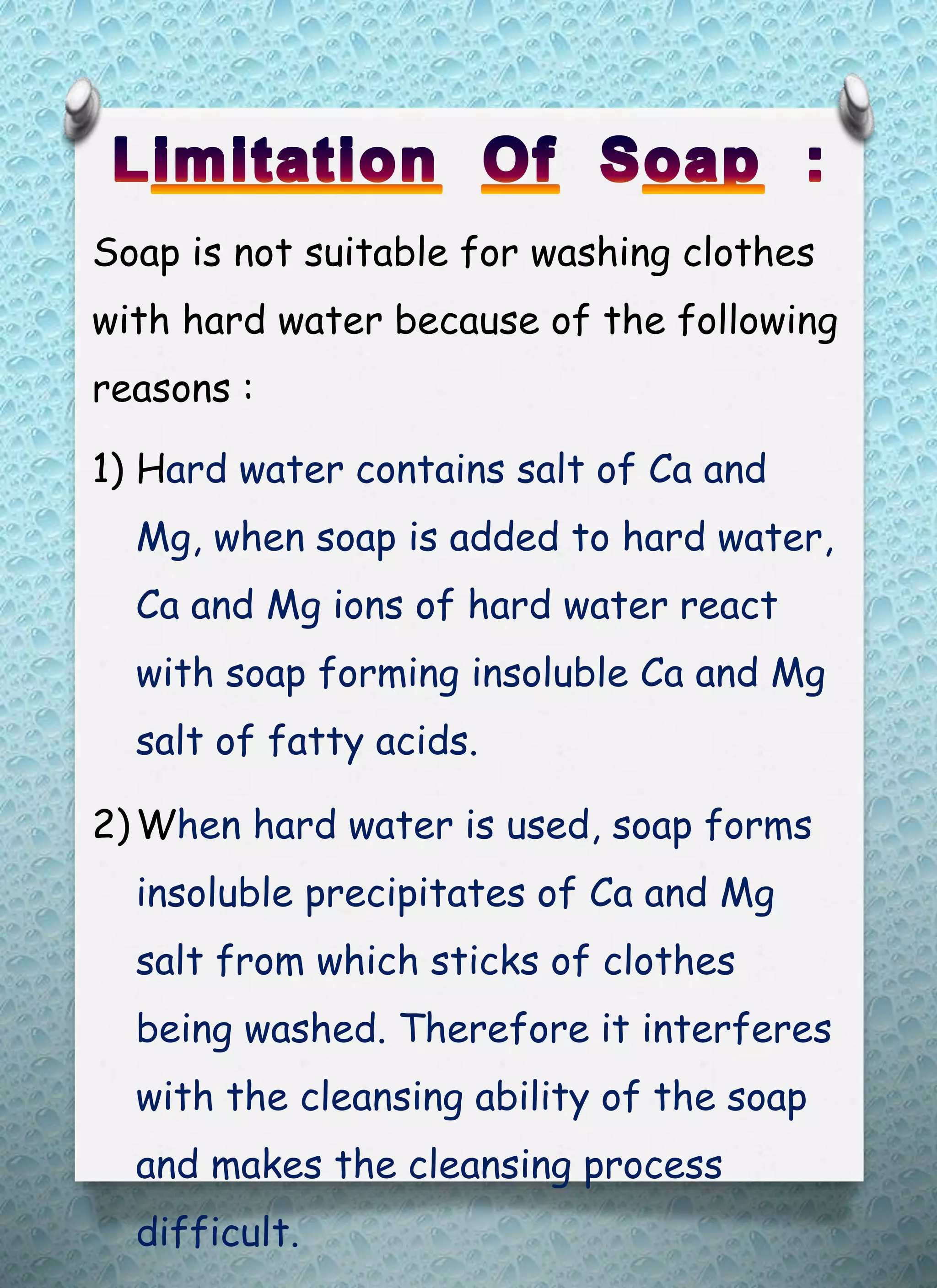 Chemistry Investigative project on Soaps (To find and calculate the ...