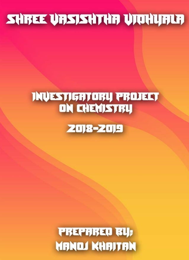 Chemistry Investigative project on Soaps (To find and calculate the percentage of fatty material ...