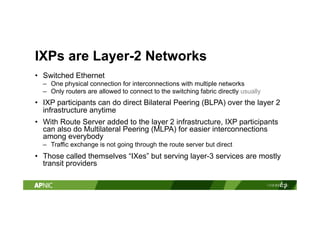 The Stories of IXP Development and the Way Forward by Che-Hoo Cheng | PPT
