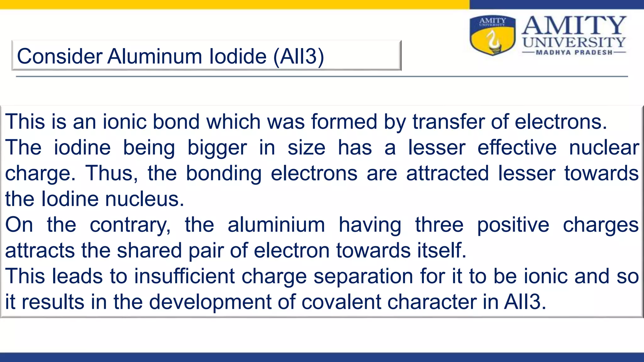 Fajan's Rule_Partial ionic cheracter | PPTX