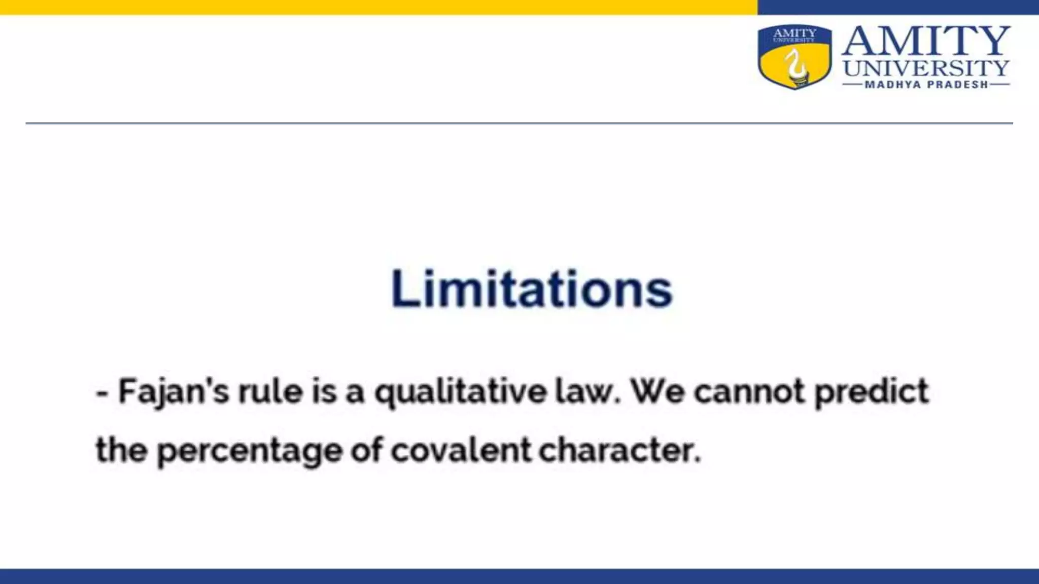 Fajan's Rule_Partial ionic cheracter | PPTX