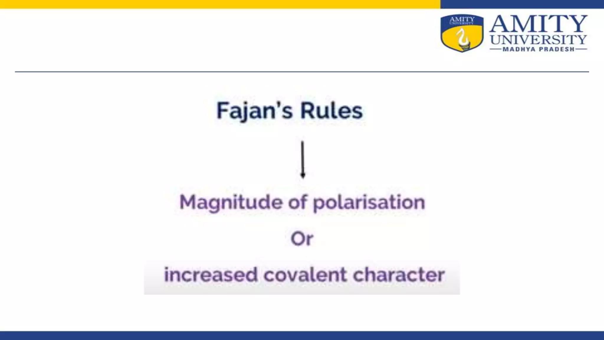 Fajan's Rule_Partial ionic cheracter | PPTX
