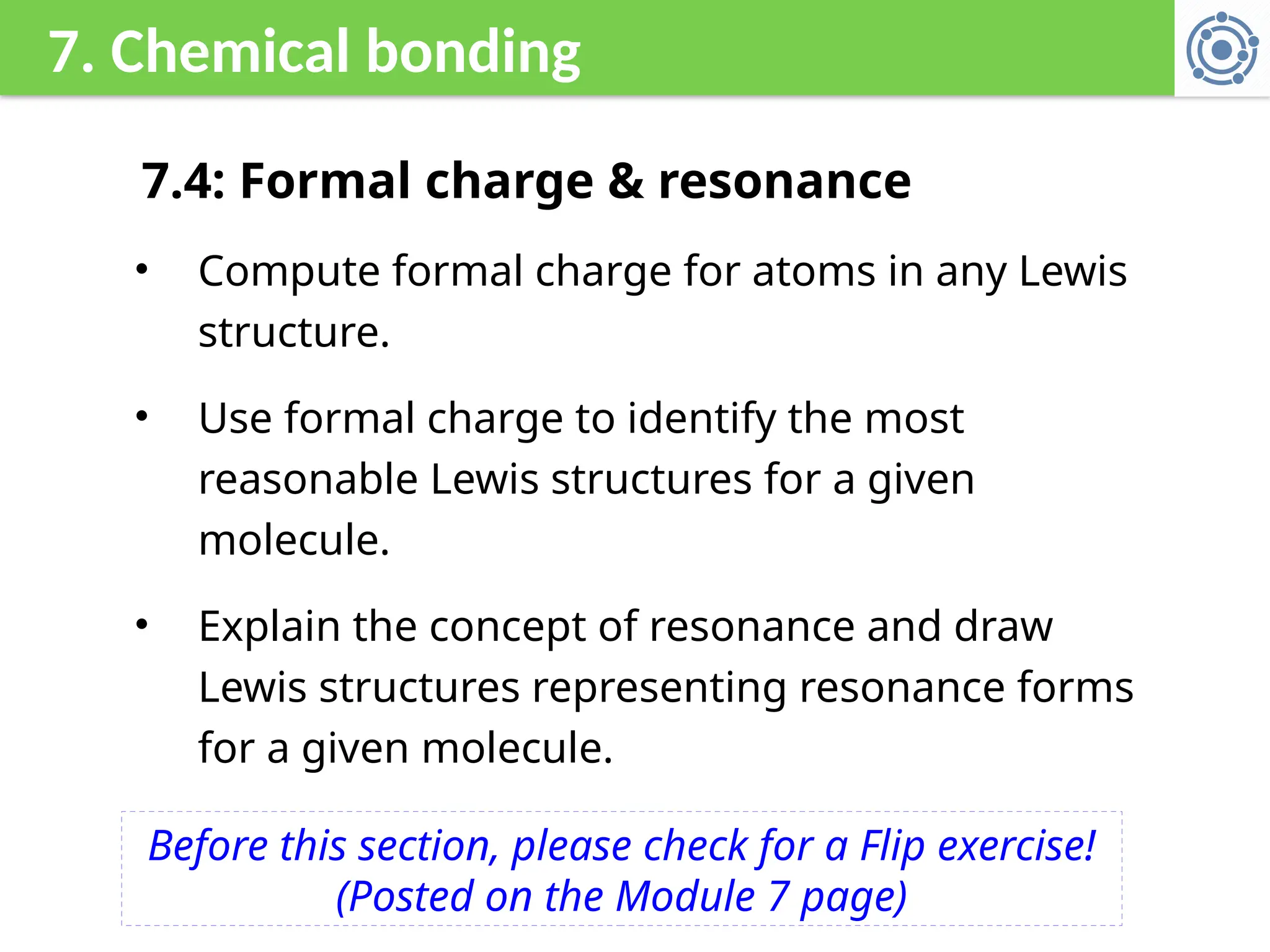 Formal charge and resonance che1031_lecture_7_4 | PPTX