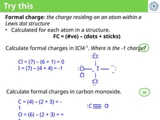 Formal charge and resonance che1031_lecture_7_4 | PPTX