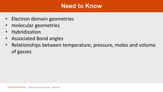 Chemistry gas law temperature pressure, moles and volume | PPTX