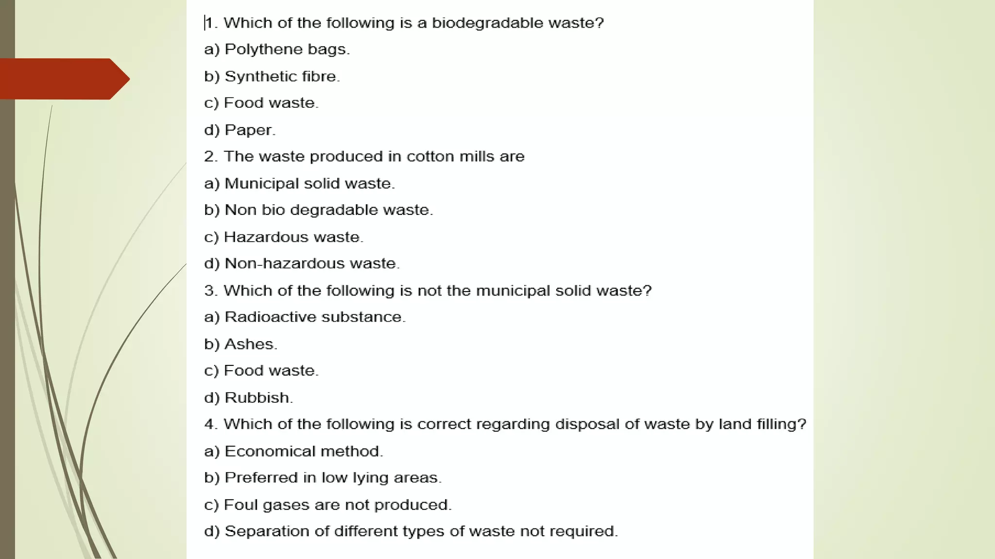 bio degradable and non-bio degradable wastes | PPTX