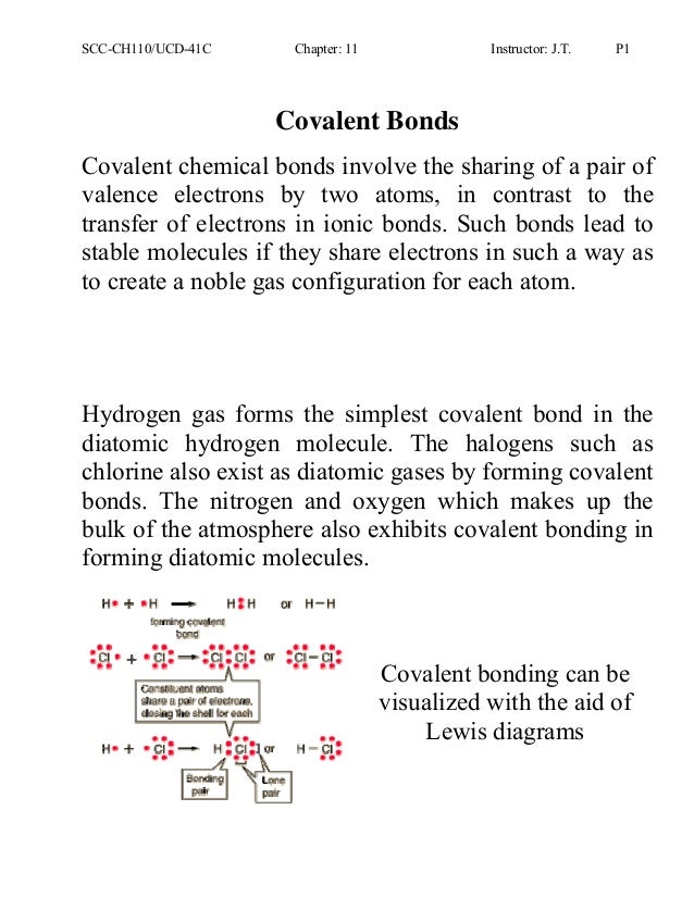 Covalent Bonding PPT | PDF