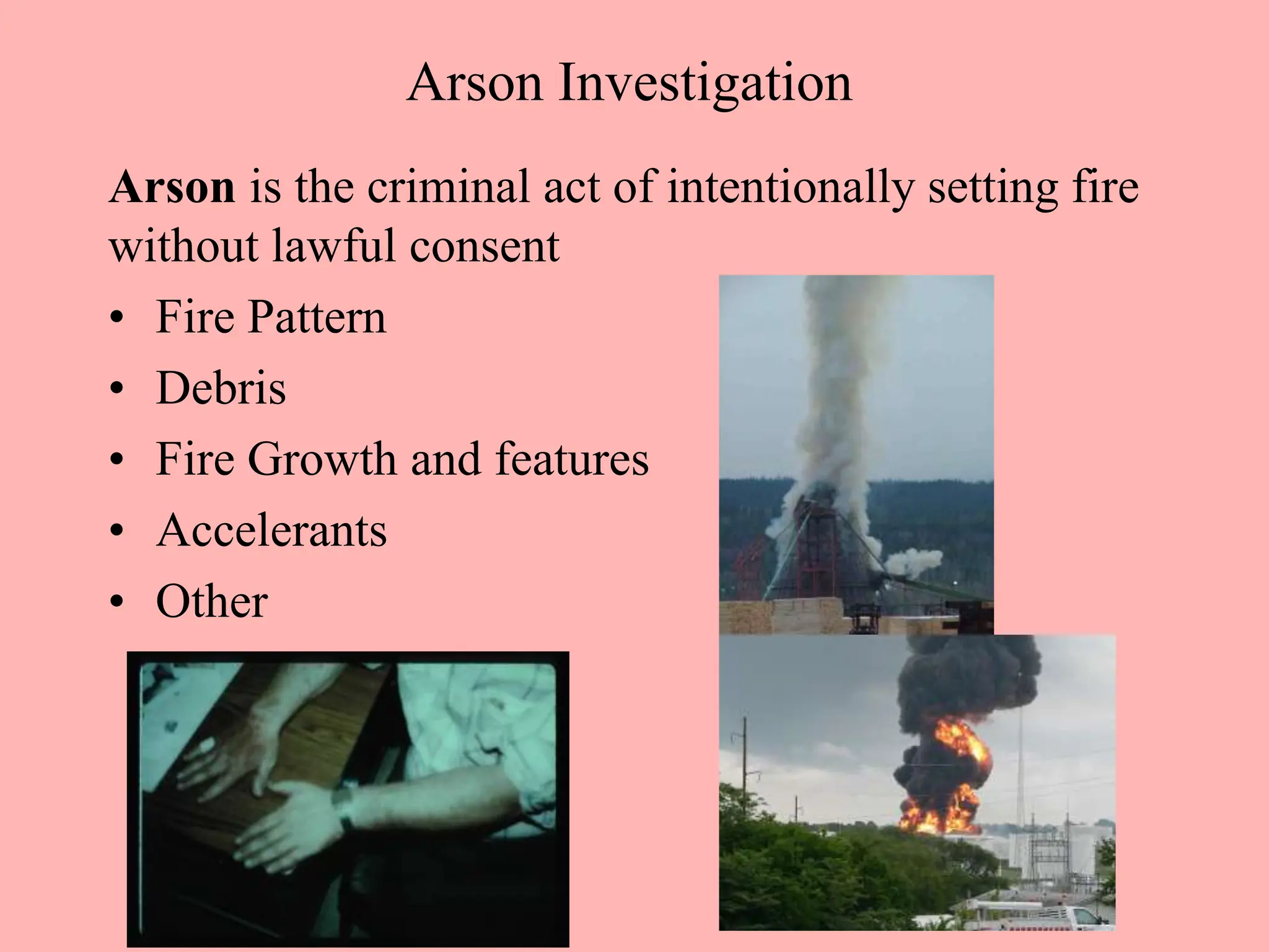 Arson, Explosives, and Ballistics in Forensics | PPT
