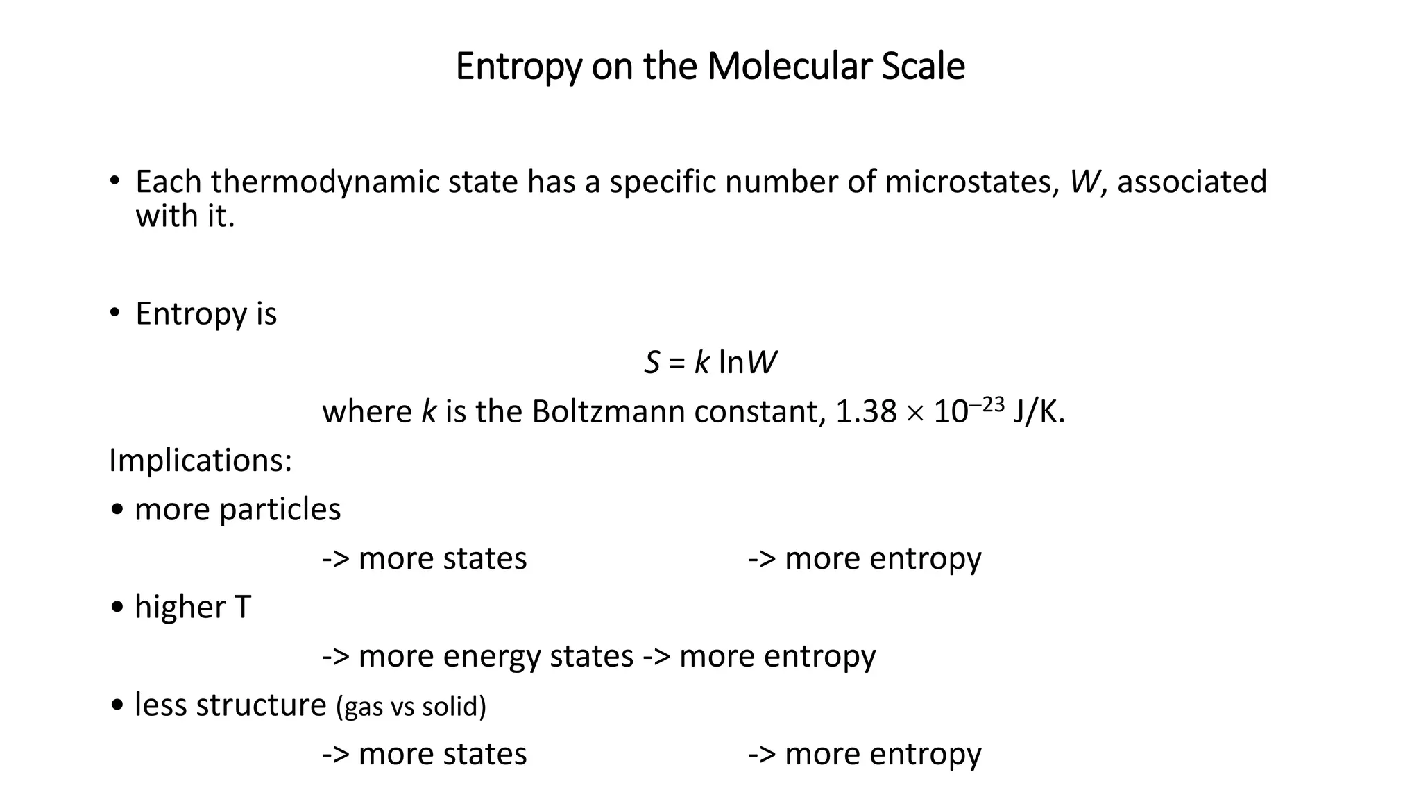 CHE 116 Unit 2.1 Entropy.pptx chemistry | PPTX