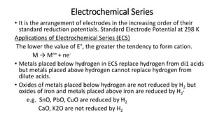 CHE 203. electrochemistry pptx.pptx pptx | PPT