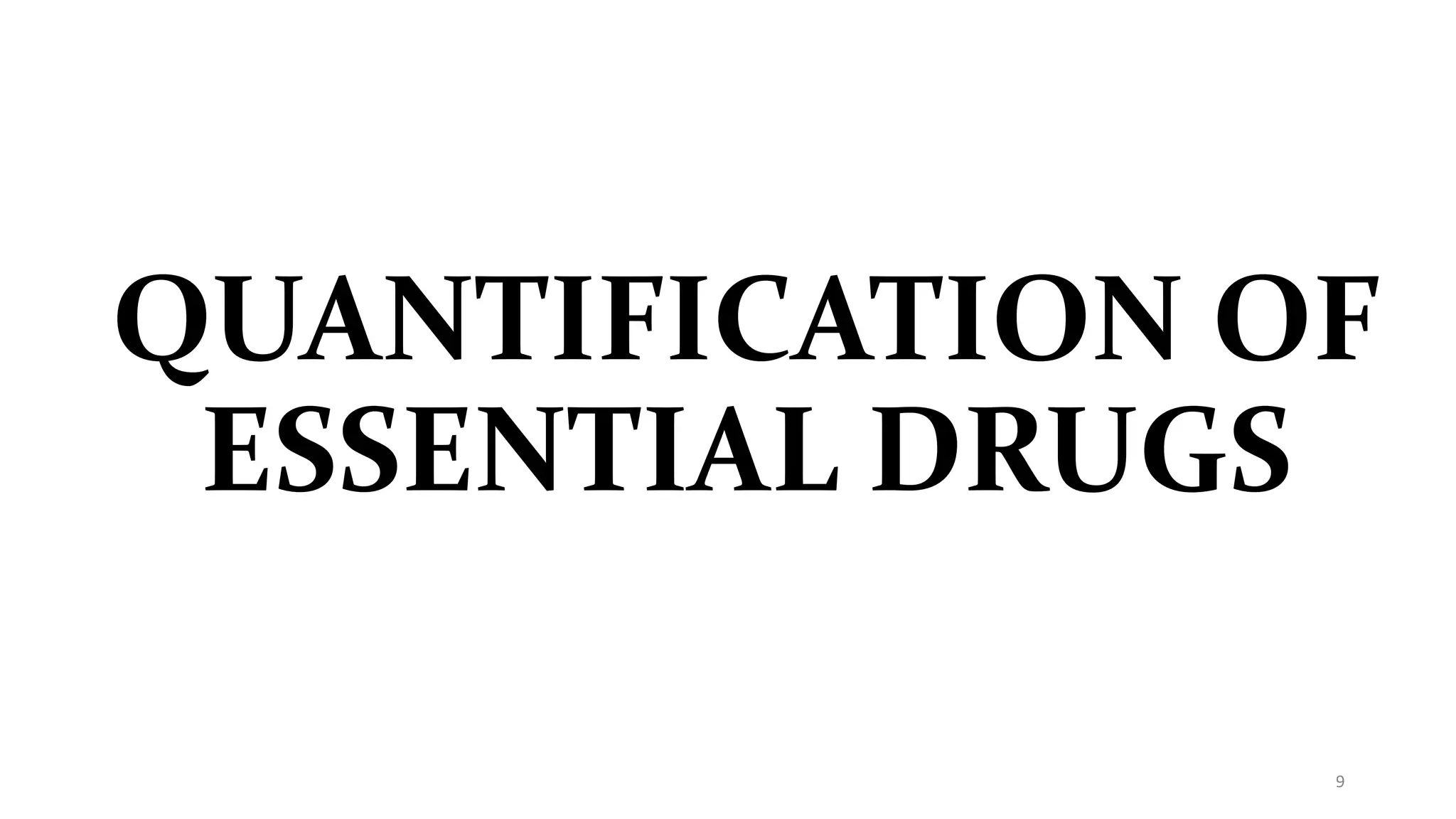 ESSENTIAL MEDICINES | PPTX