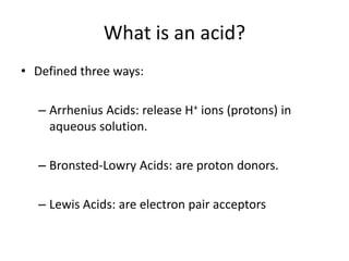 Acids and Bases | PPT