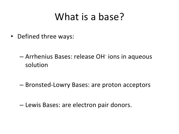 Acids and Bases
