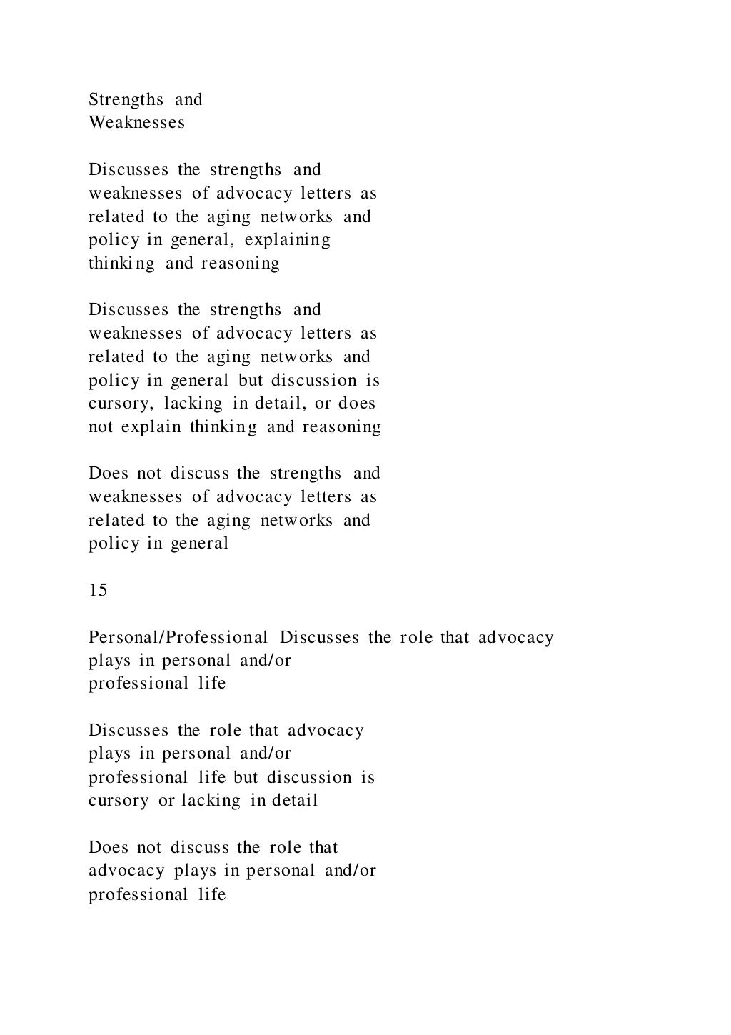 CHE 329 Module Six Advocacy Letter | DOCX