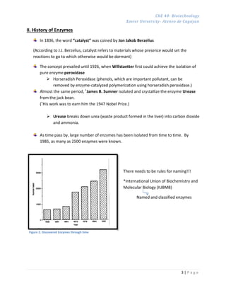 Che 40 enzymes and nomenclature | PDF