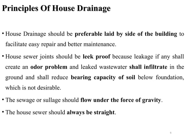 Che 4 house drainage system | PPT