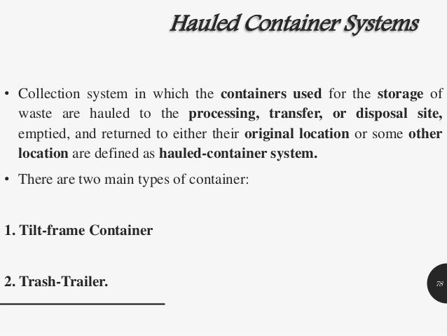 Che 5 solid waste management