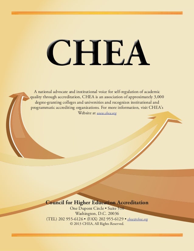 CHEA Higher Education Accreditation Toolkit