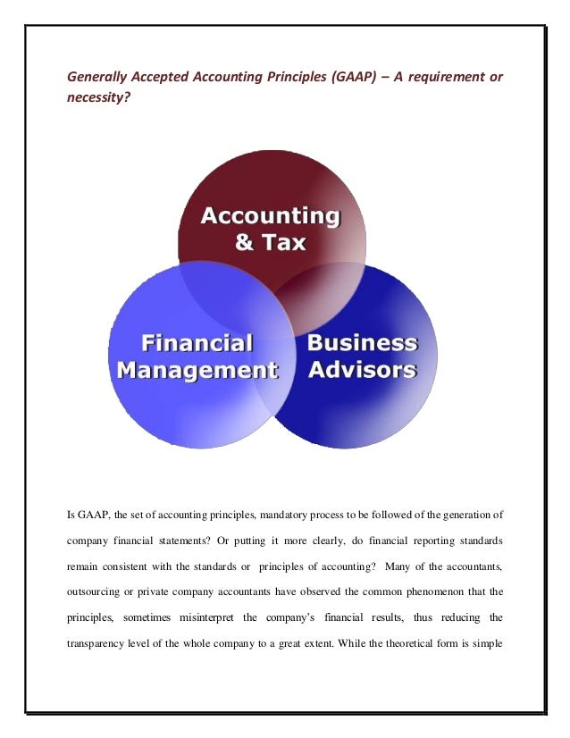 Generally Accepted Accounting Principles (GAAP)