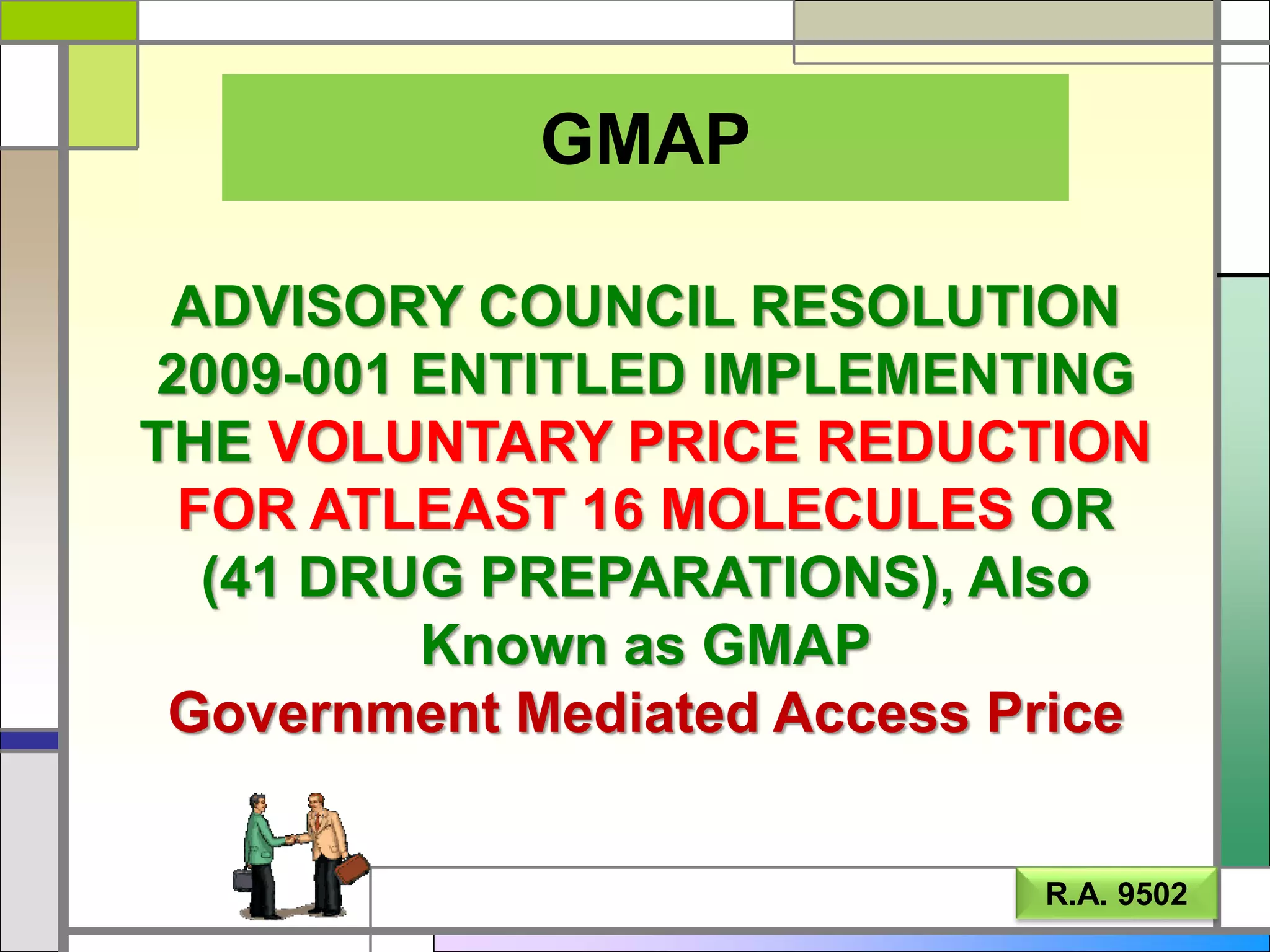 Cheaper Medicine Law.ppt