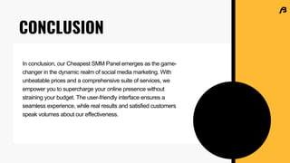 CHEAPEST SMM PANEL | PPT