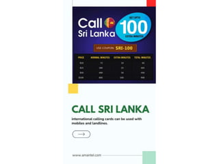 Cheap International Calling Card to Call Sri Lanka | PPT
