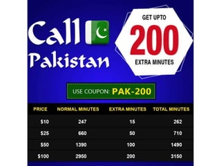 Cheap International Calling Plan to Pakistan | PPT