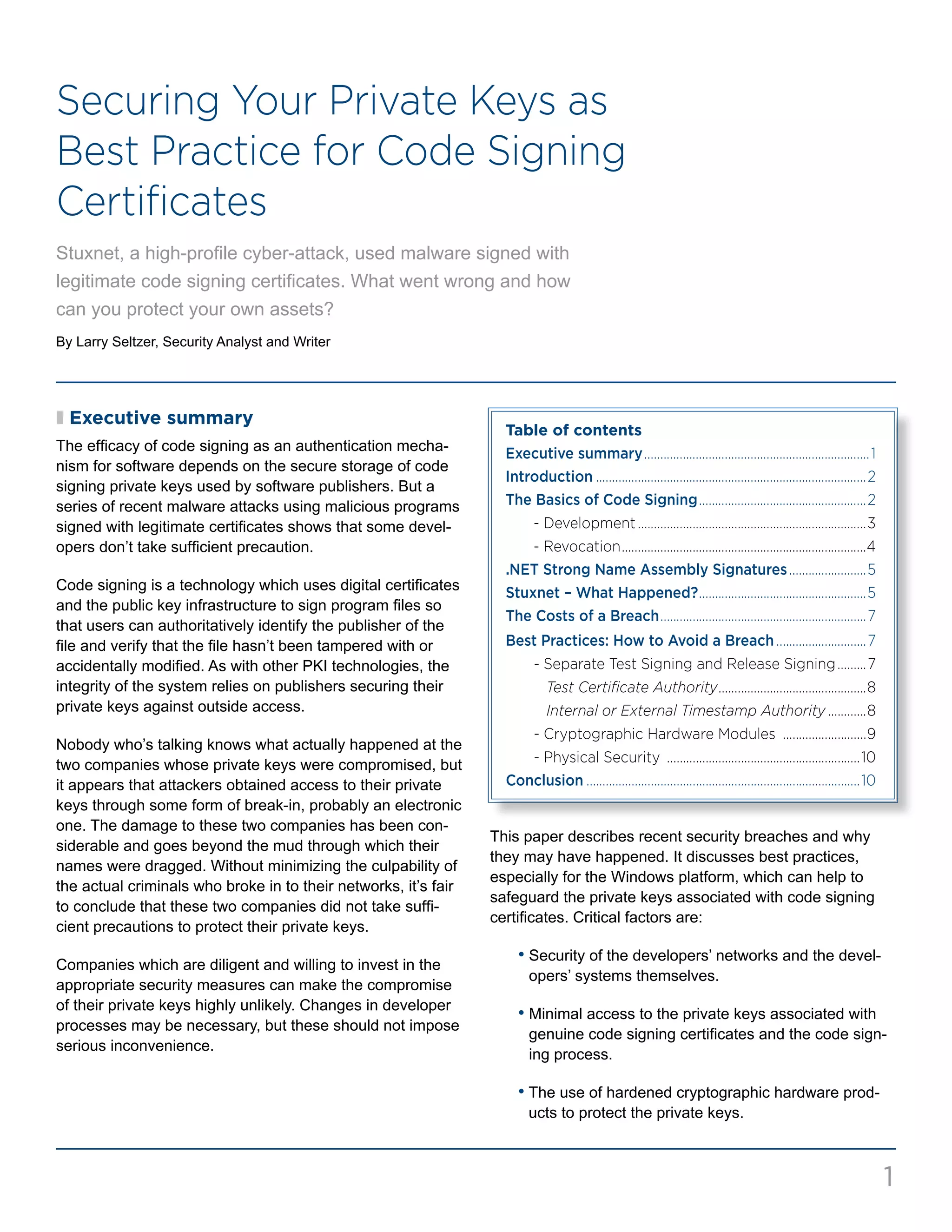 The Best Practice with Code Signing Certificates - CodeSignCert.com