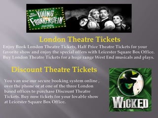 Cheap Theatre Tickets | PPT
