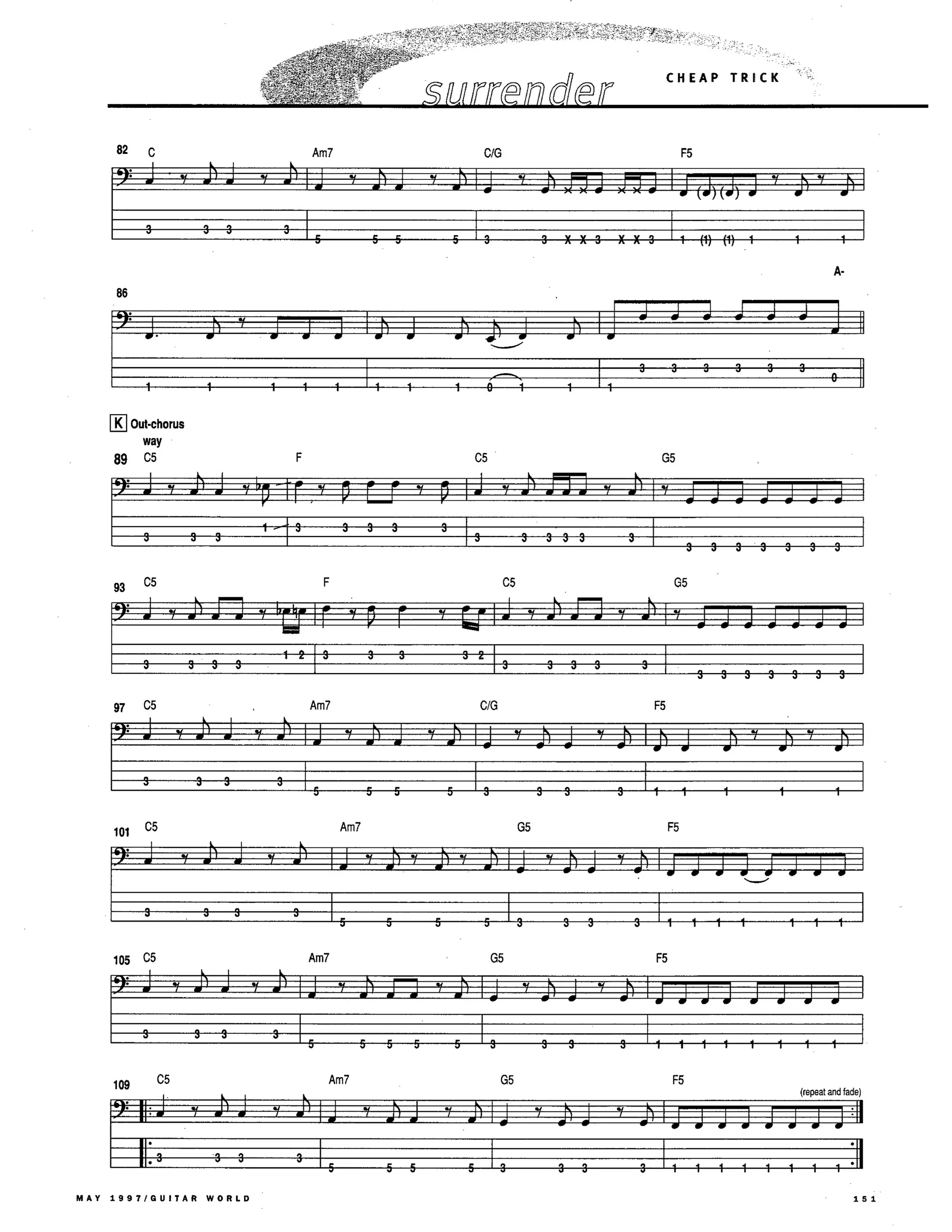 Cheap trick surrender | PDF