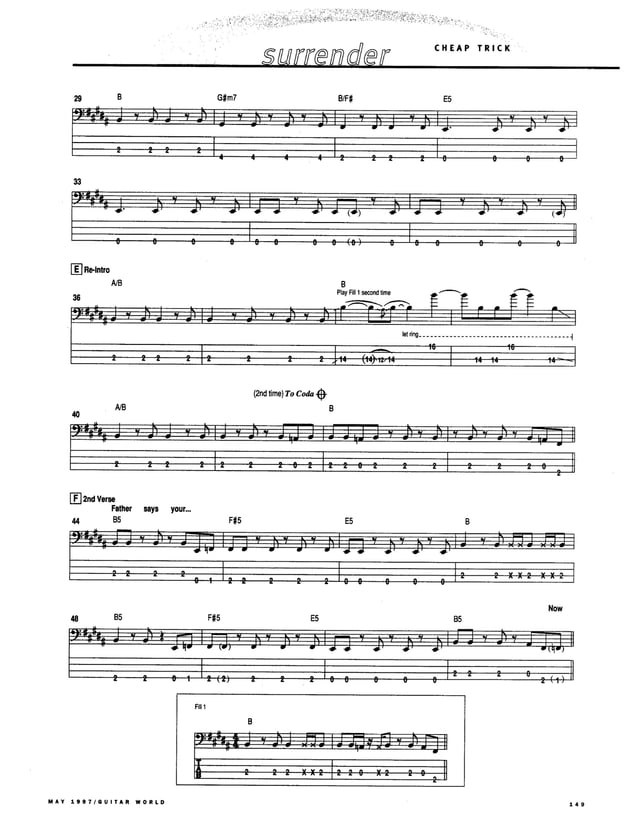 Cheap trick surrender | PDF