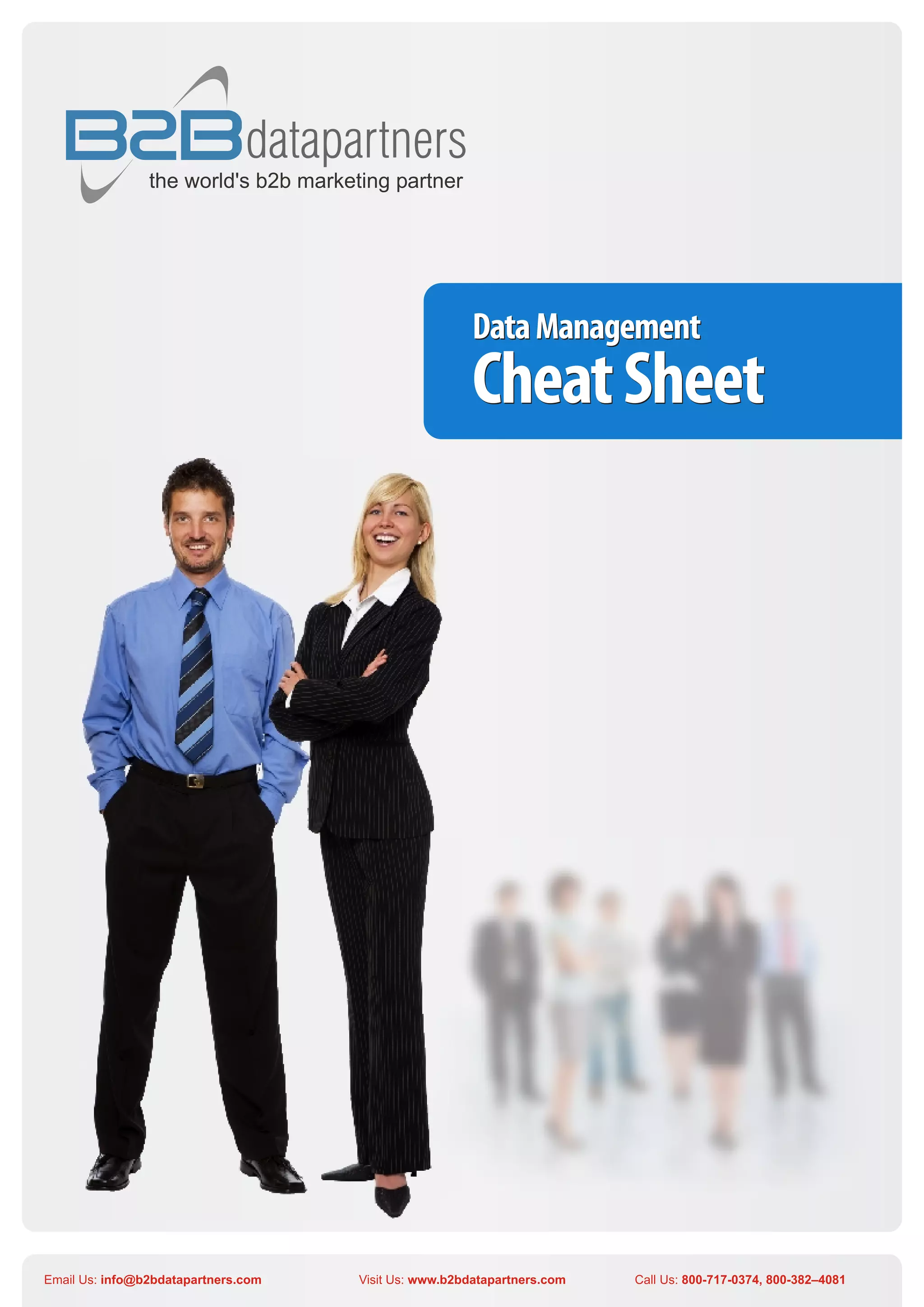 Data Management Cheat sheet | PDF