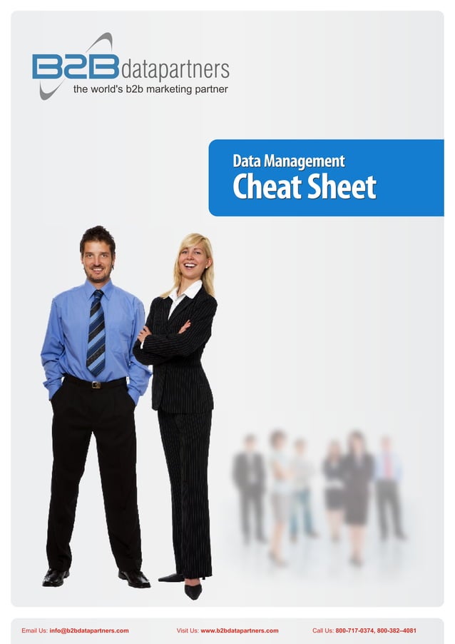 Data Management Cheat sheet | PDF