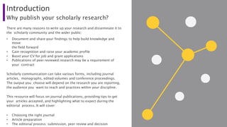 How to get published in Scopus/ IEEE journals | PPTX