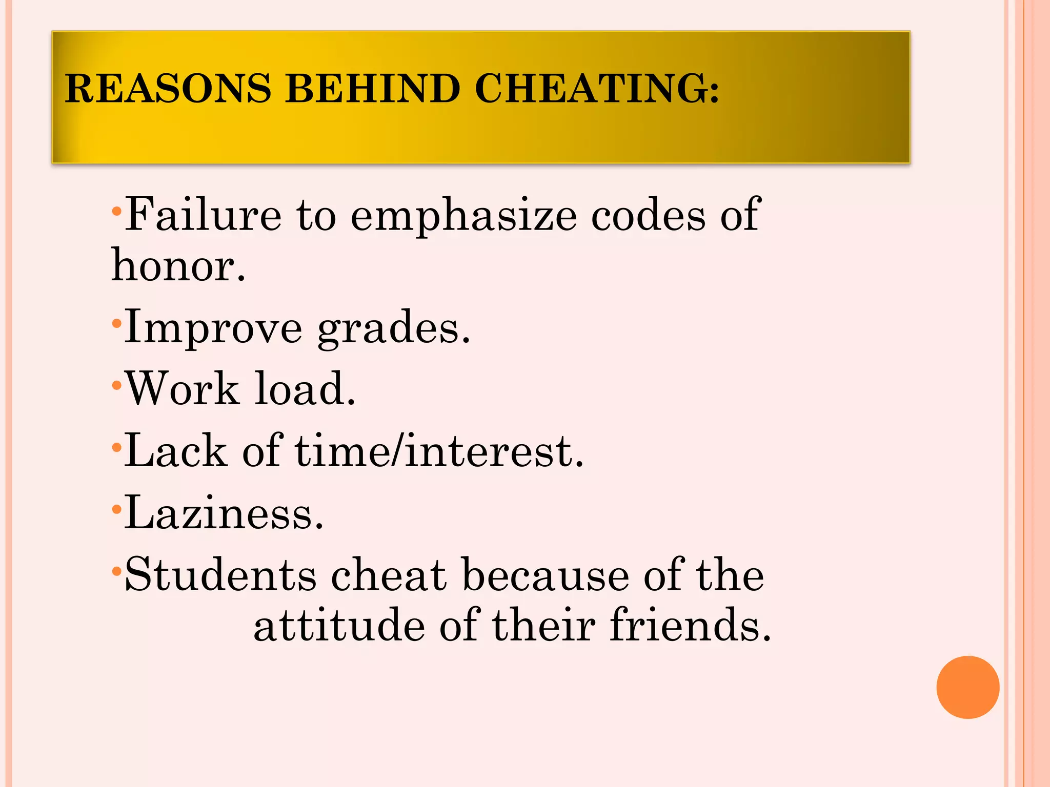 Cheating in Exams | PPT