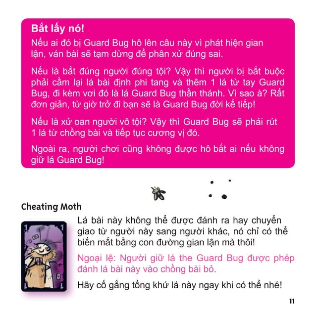 [BoardgameVN] Luật chơi Cheating moth | PDF
