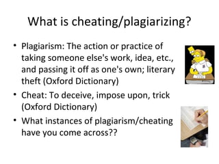 How to Deal with Cheating and Plagiarism in Foreign Languages | PPT