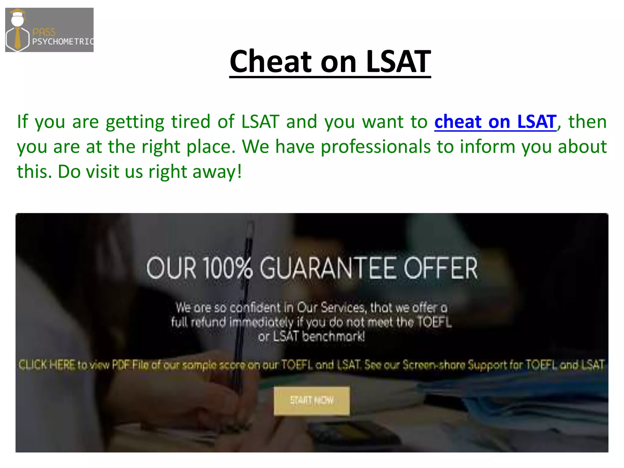 Cheat on LSAT | PPT