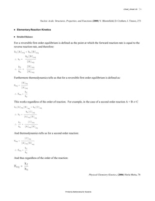 Nucleic Acid Engineering Math | PDF