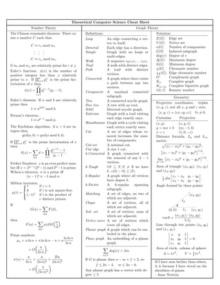 Cheat Sheet | PDF