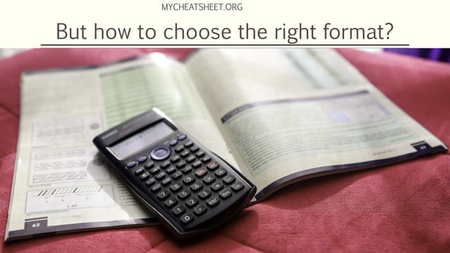 Useful Homework Cheat Sheets | PPTX