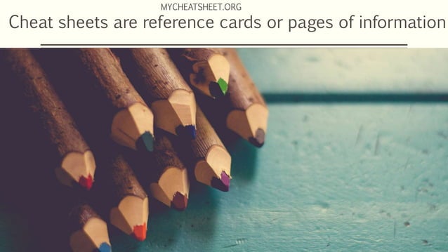 Useful Homework Cheat Sheets | PPTX