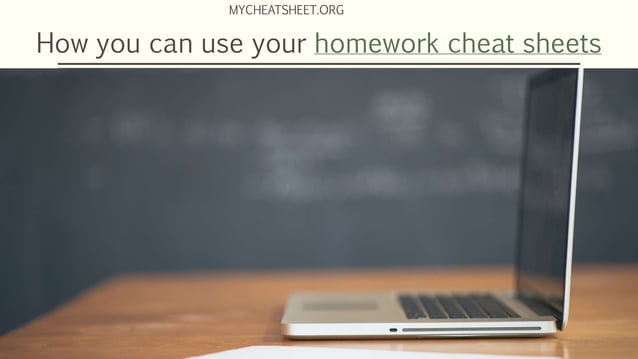 Useful Homework Cheat Sheets | PPTX
