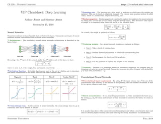 Cheatsheet deep-learning | PPT