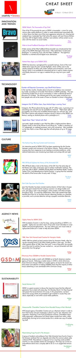 Cheat sheet 3-12-12 | PDF