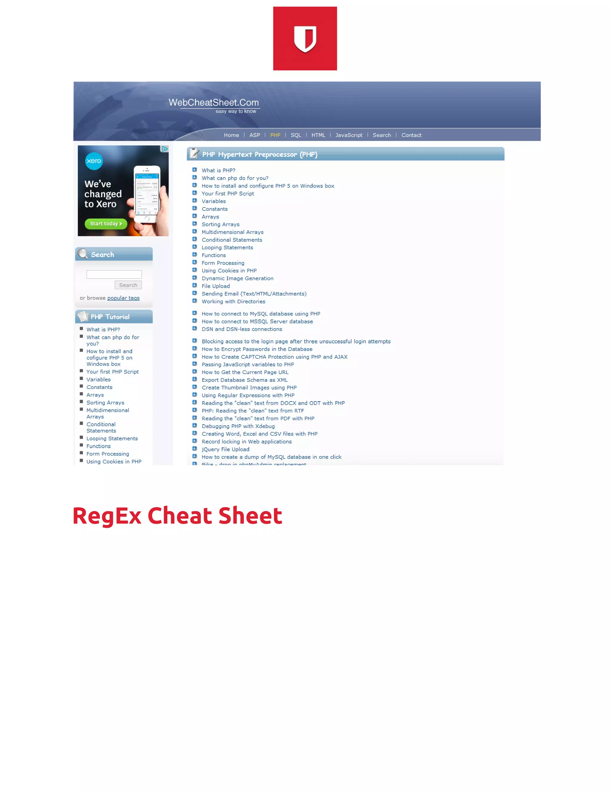 Cheat Sheet Collection | PDF | Web Design and HTML | Internet