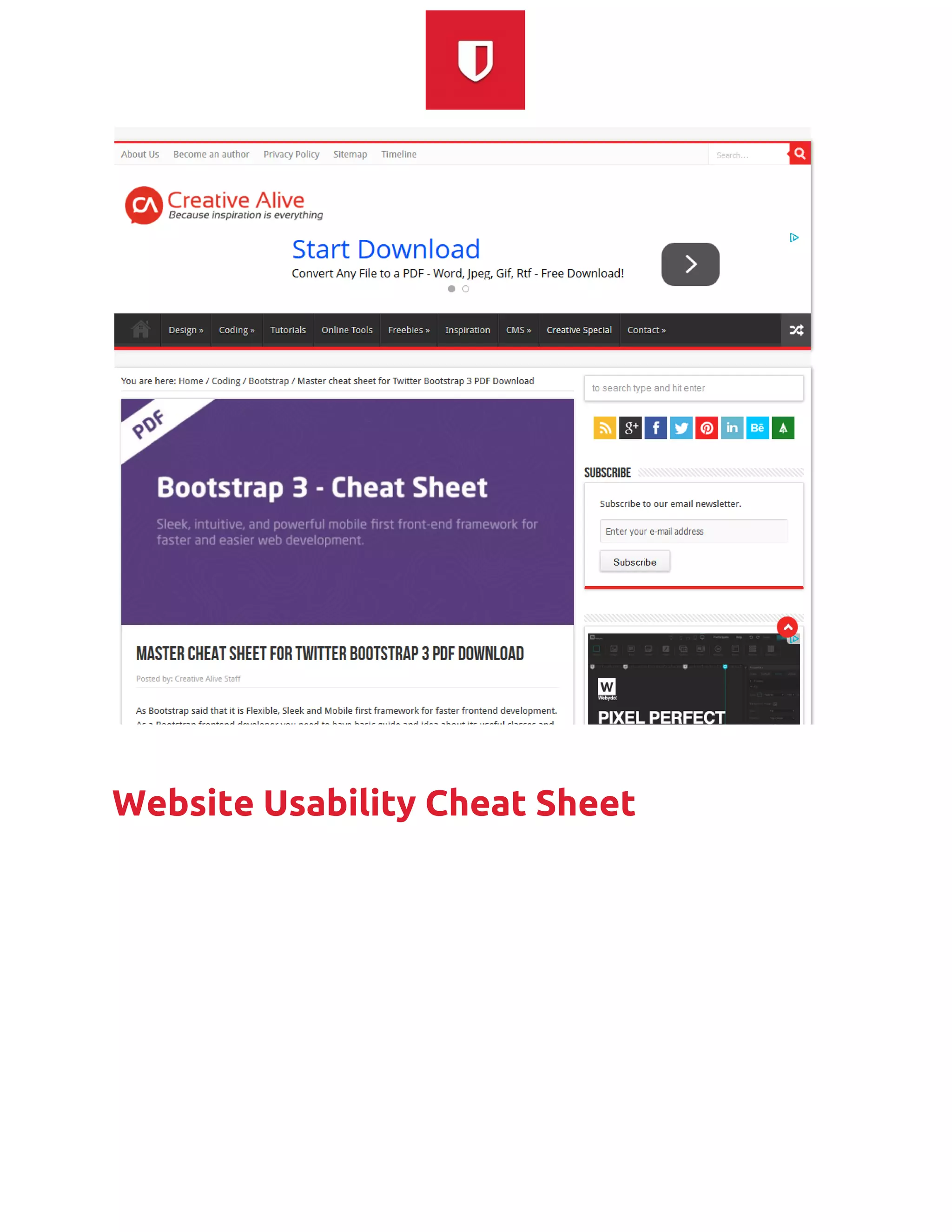 Cheat Sheet Collection | PDF | Web Design and HTML | Internet
