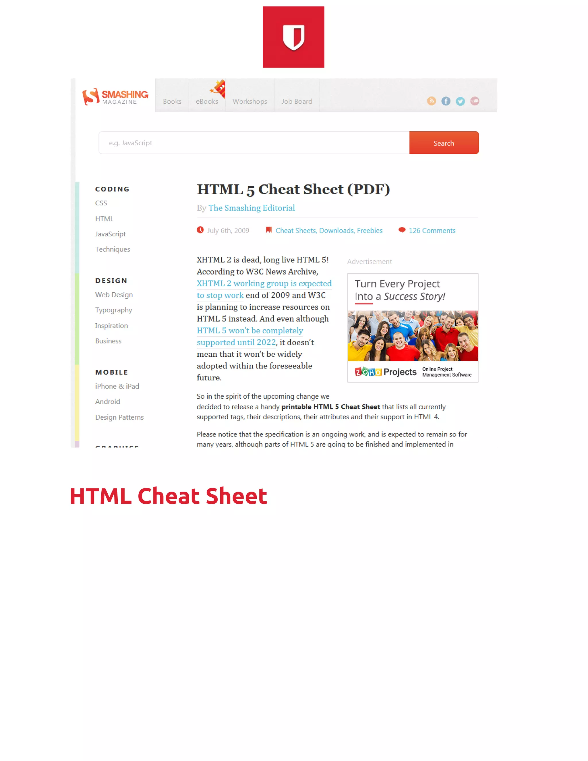 Cheat Sheet Collection | PDF | Web Design and HTML | Internet