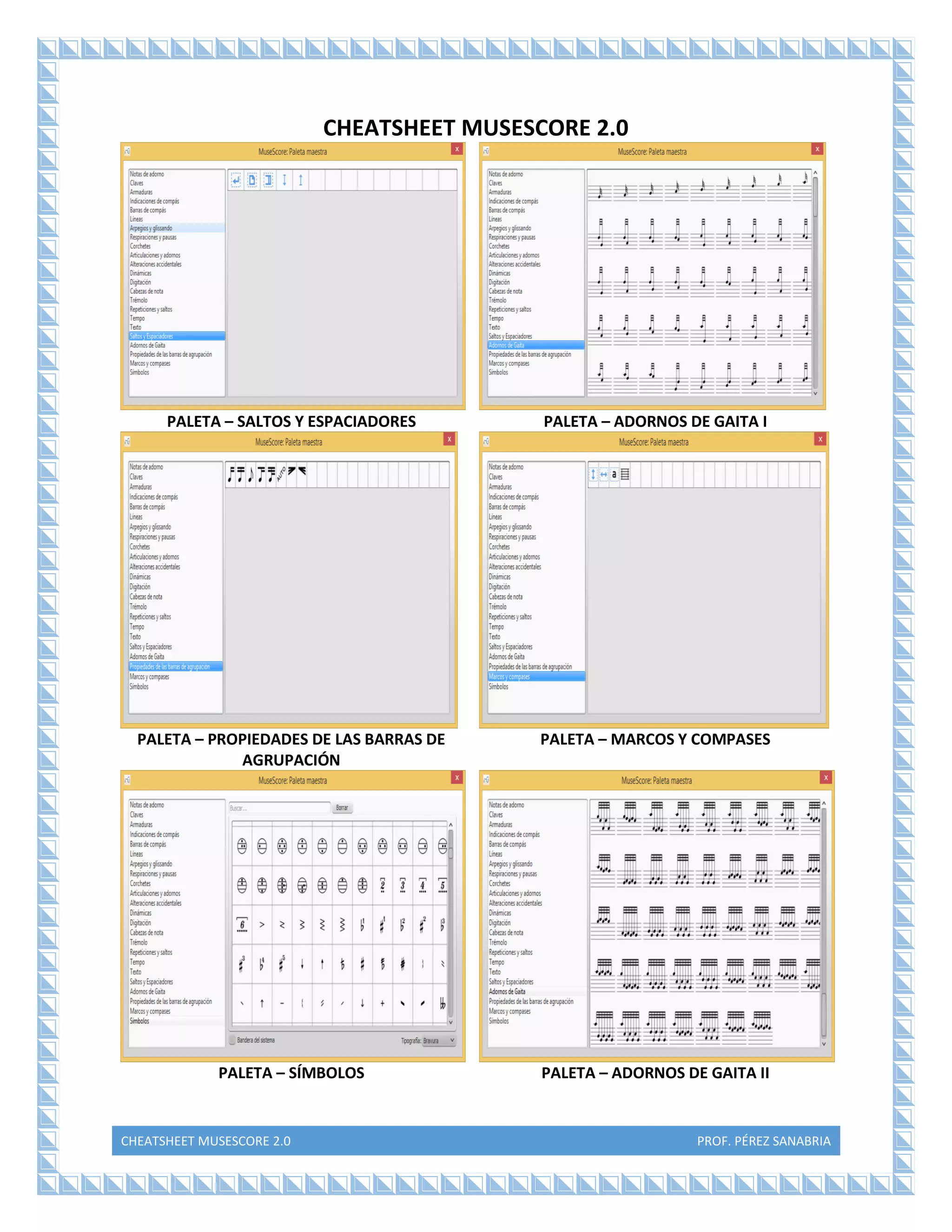 Cheatsheet Musescore 2 | PDF